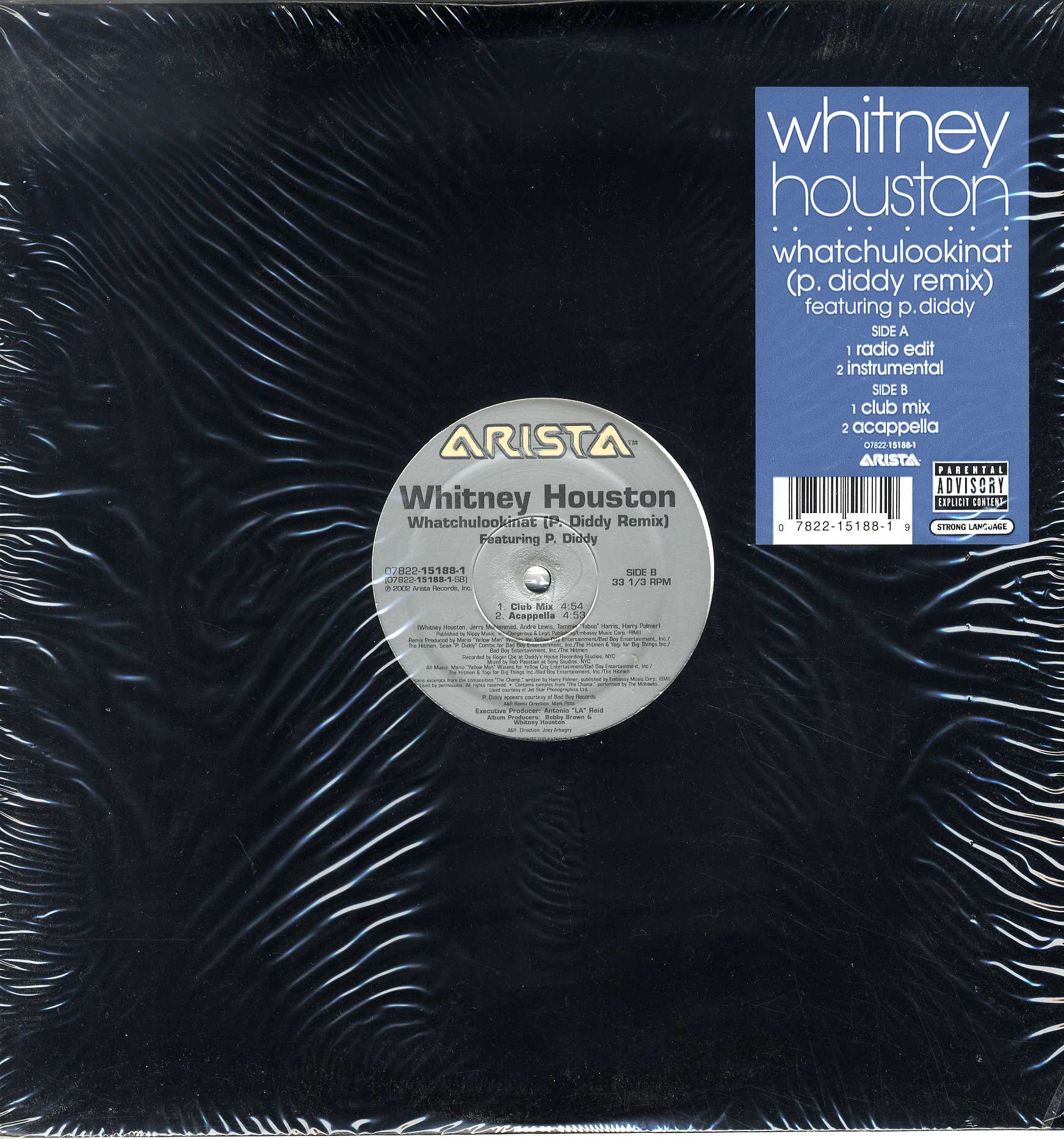 中古レコード Whitney Houston Whatchulookinat P Diddy Remix レコード販売 有限