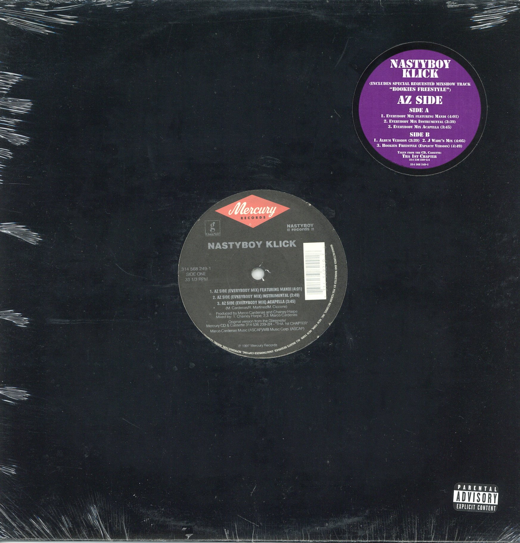 新品ﾚｺｰﾄﾞ NASTYBOY KLICK – AZ SIDE / BOOKIES FREESTYLE – レコード販売 有限会社フリークス