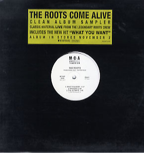中古ﾚｺｰﾄﾞ THE ROOTS – COME ALIVE (CLEAN ALBUM SAMPLER) – レコード販売 有限会社フリークス