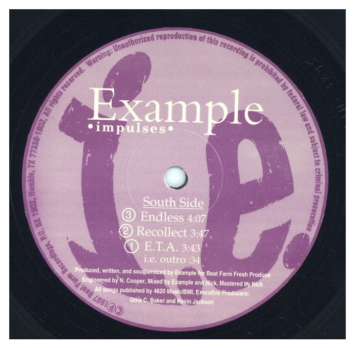 中古ﾚｺｰﾄﾞ EXAMPLE – IMPULSES – レコード販売 有限会社フリークス